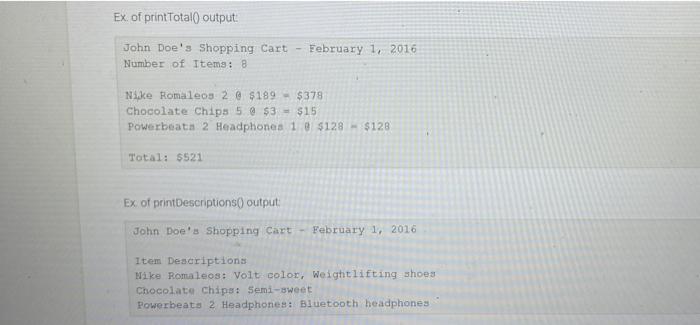 Solved 8 28 Clone Of Lab Program Online Shopping Cart
