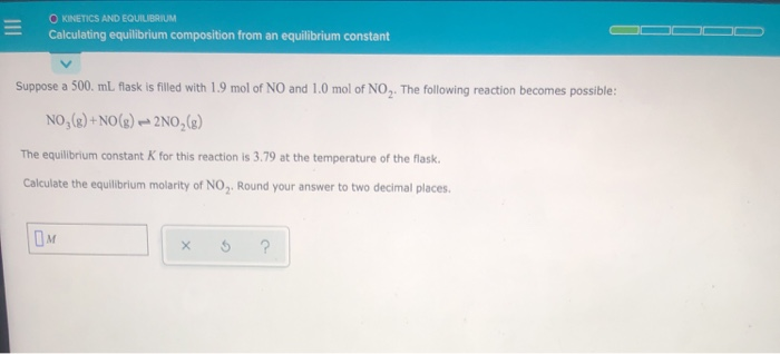 Solved O KINETICS AND EQUILIBRIUM Calculating equilibrium | Chegg.com