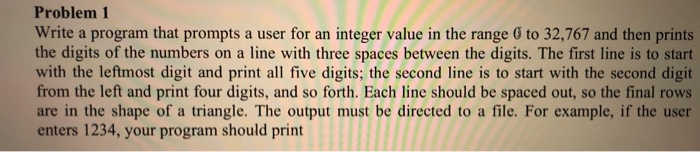 Solved CIS 190 Laboratory 3 Fall 2019 Problem 1 Write a | Chegg.com