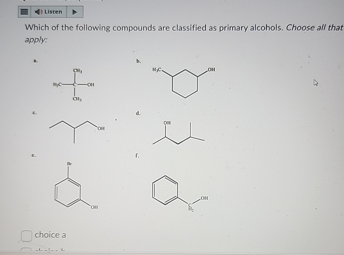 Solved Which of the following compounds are classified as | Chegg.com