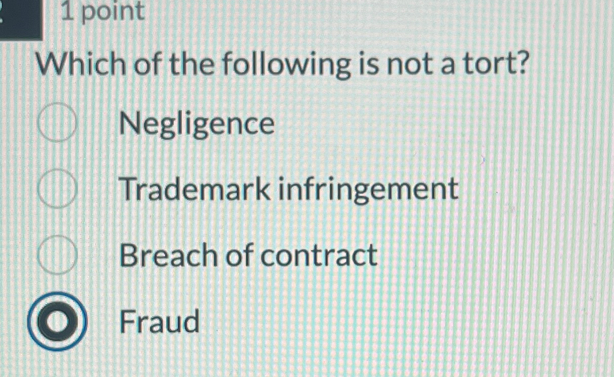 Solved 1 ﻿pointWhich of the following is not a | Chegg.com