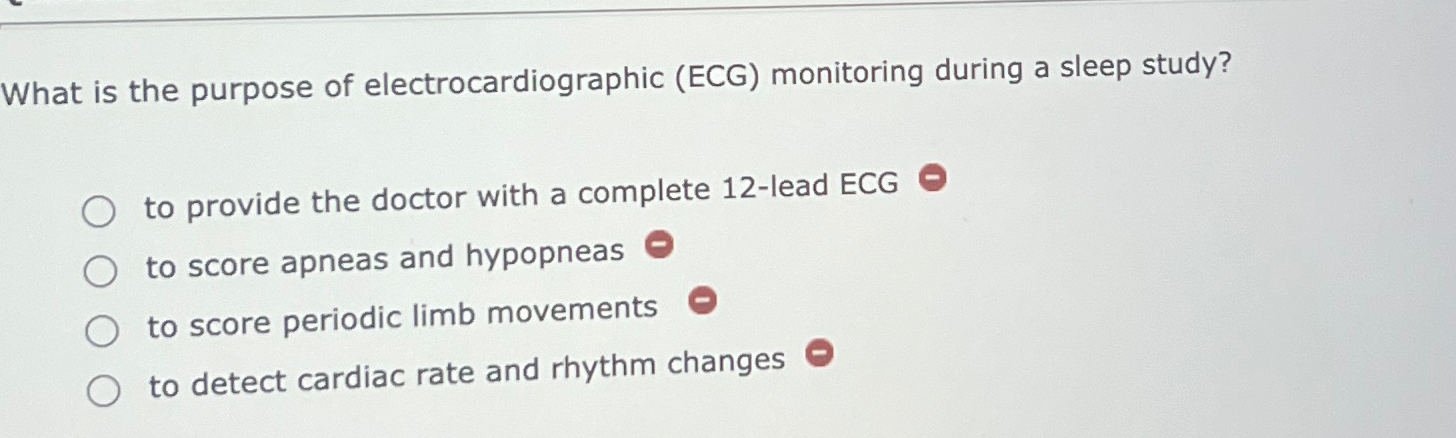 Solved What is the purpose of electrocardiographic (ECG) | Chegg.com