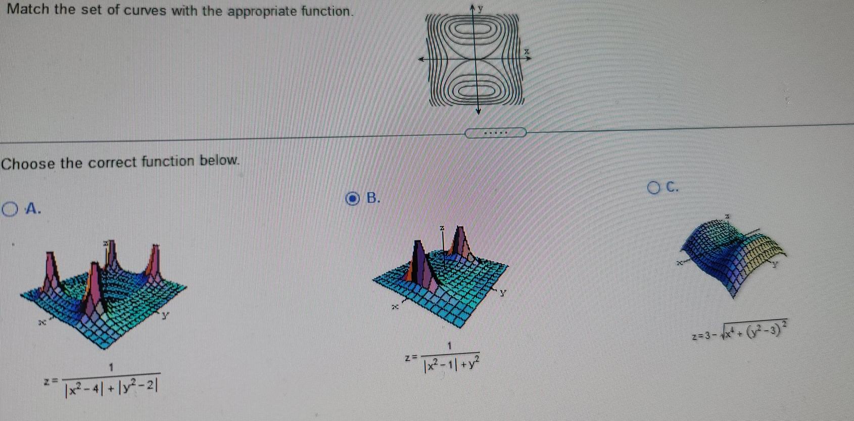 Solved Match the set of curves with the appropriate | Chegg.com