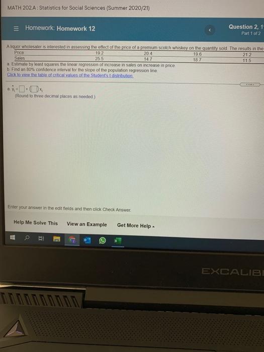 Solved MATH 202A: Statistics for Social Sciences (Summer | Chegg.com