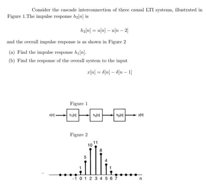 Solved Consider the cascade interconnection of three causal | Chegg.com Solved Consider the cascade interconnection of three causal | Chegg.com