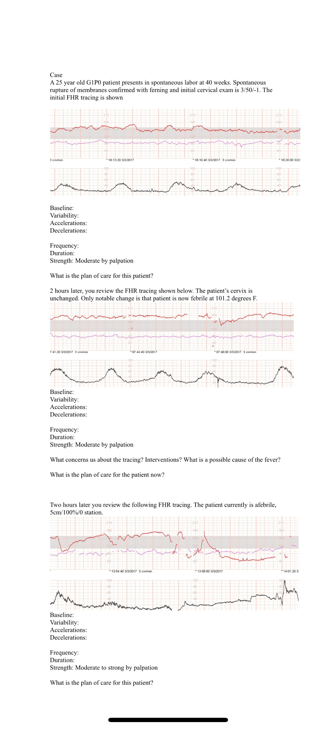 Solved CaseA 25 ﻿year old G1P0 ﻿patient presents in | Chegg.com