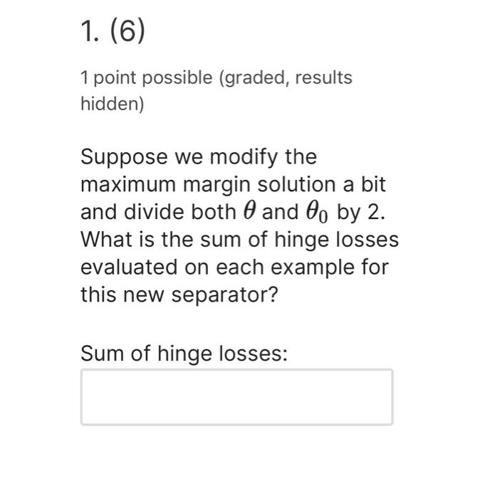 Problem 1. Linear Classification Consider a labeled | Chegg.com