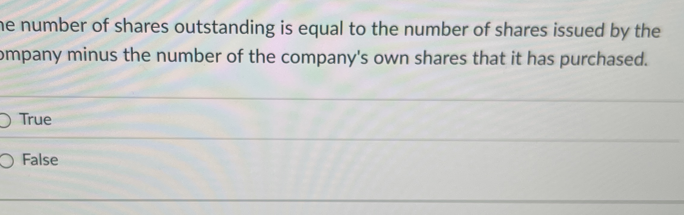 Solved e number of shares outstanding is equal to the number | Chegg.com
