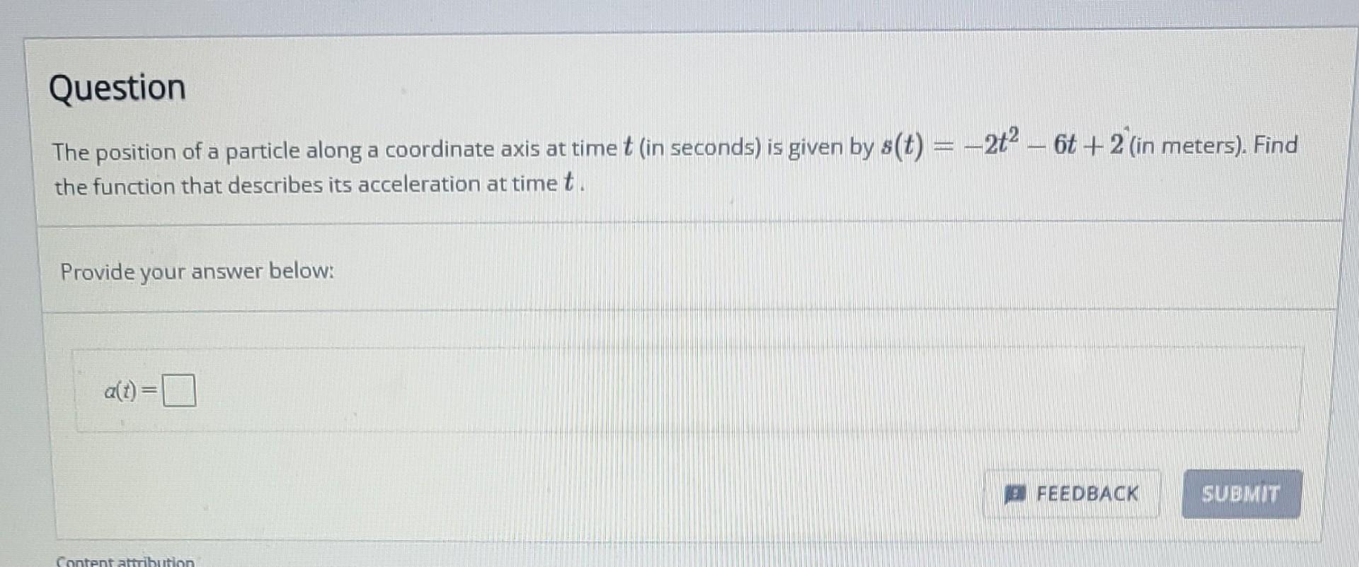 Solved The position of a particle along a coordinate axis at | Chegg.com