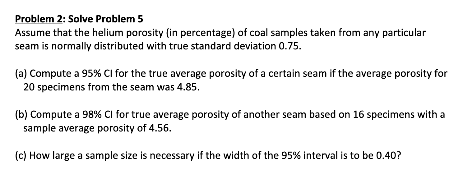 Solved Problem 2: Solve Problem 5Assume that the helium | Chegg.com