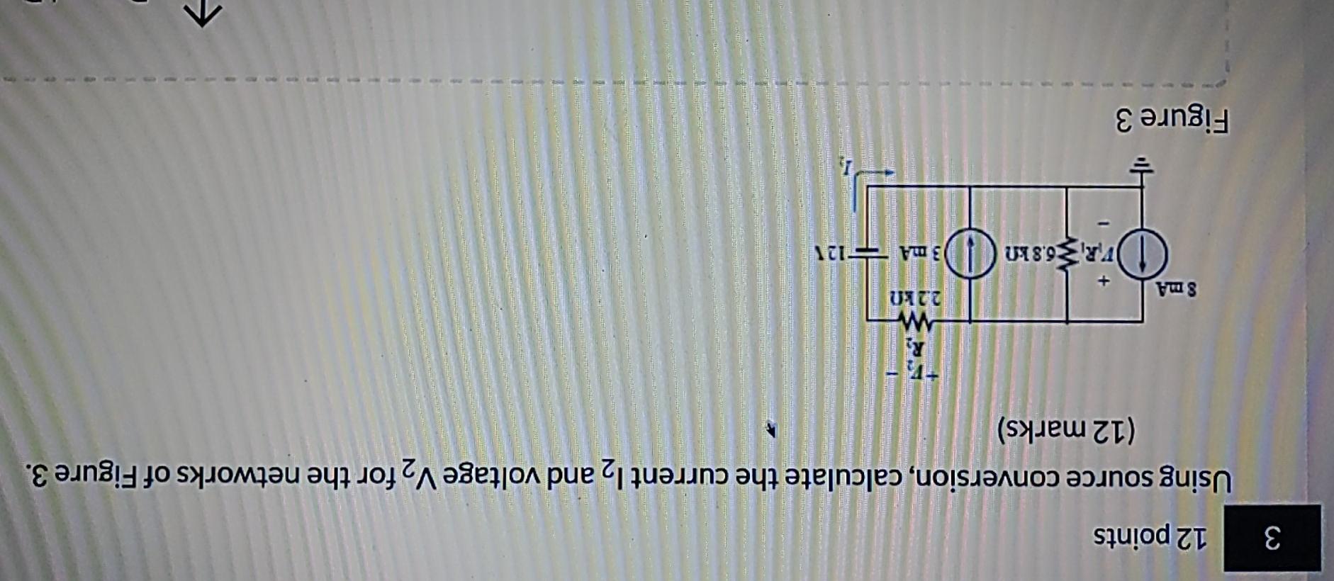 Solved 3 12 points Using source conversion, calculate the | Chegg.com