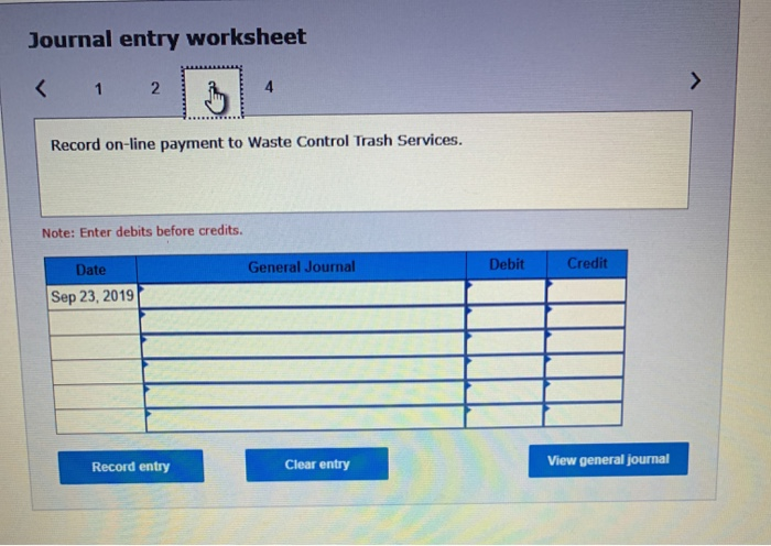Solved Journal entry worksheet