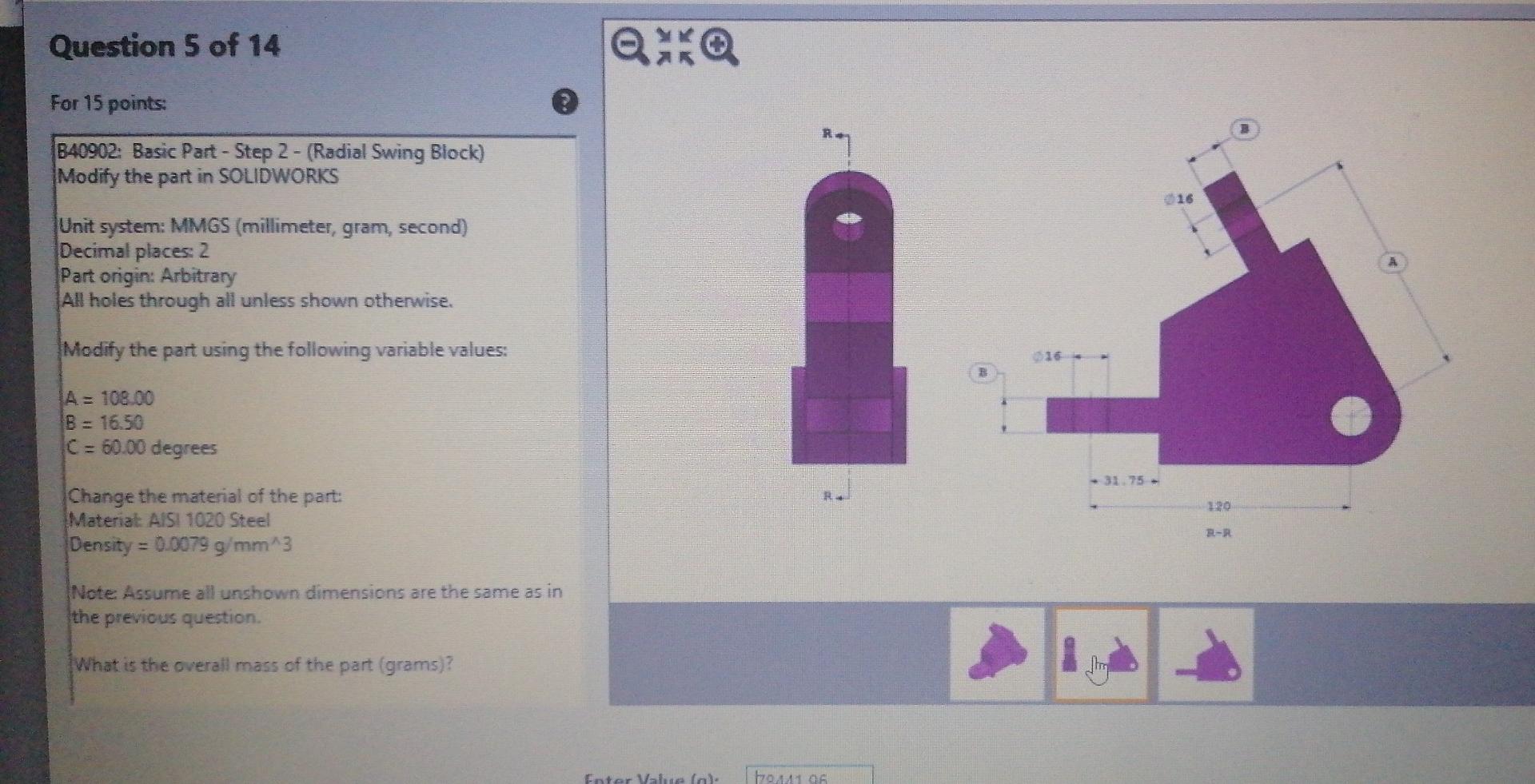 Solved Question 5 of 14 For 15 points: B40902: Basic Part - | Chegg.com