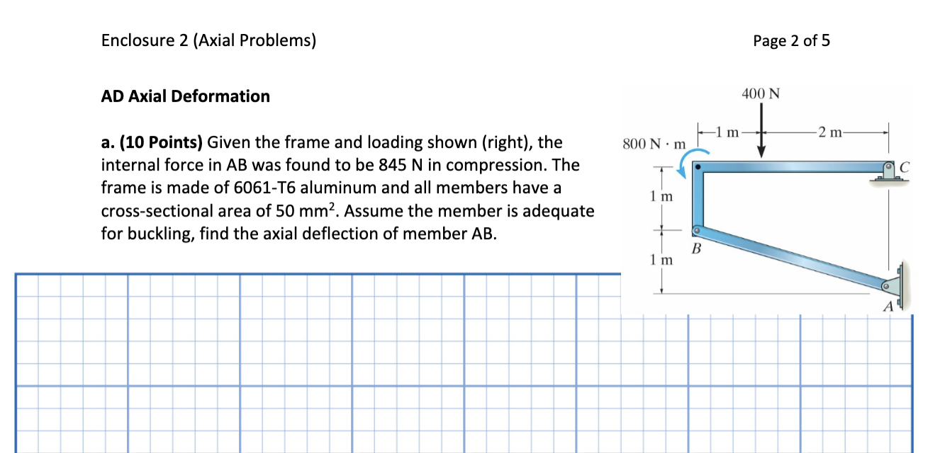 Enclosure 2 (Axial Problems) ﻿Page 2 ﻿of 5 ﻿AD Axial | Chegg.com