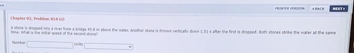 Solved PRINTER VERSION 4 BACK NEXT Chapter 02, Problem 054 | Chegg.com