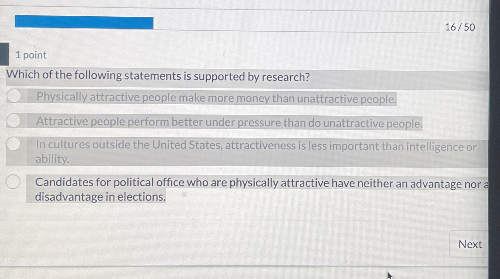 Solved 16501 ﻿pointWhich of the following statements is | Chegg.com