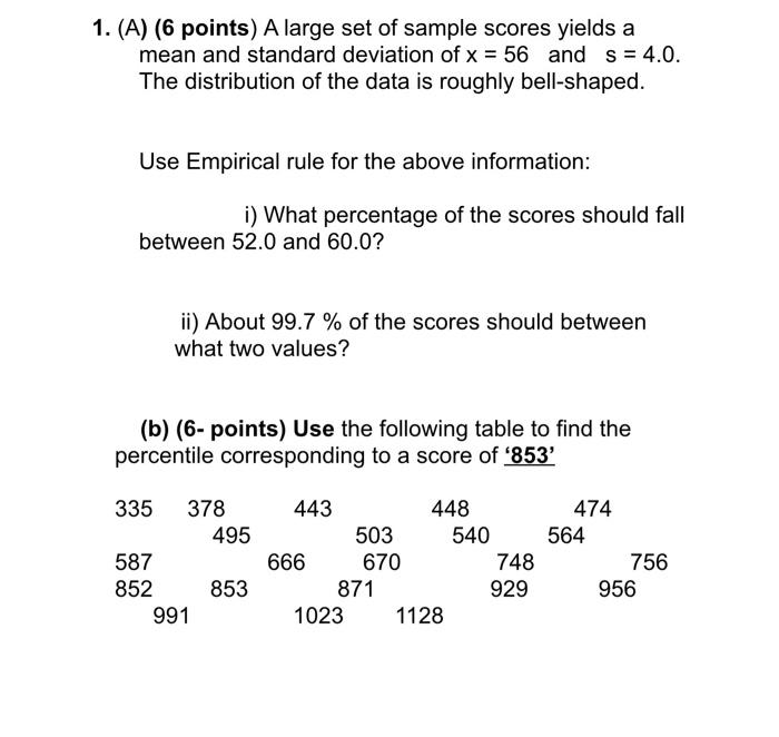 Solved please answer each question and each step for the | Chegg.com