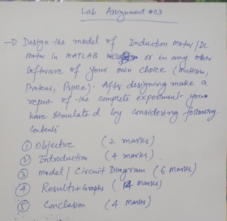 Solved Lab Assignment ment #03 other - Design the model of | Chegg.com