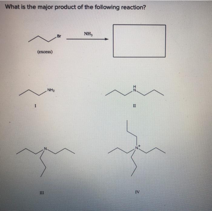 Solved What is the major product of the following reaction? | Chegg.com