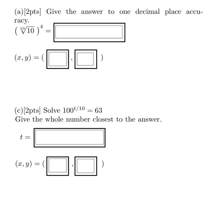 Solved (a) [2pts] Give the answer to one decimal place | Chegg.com