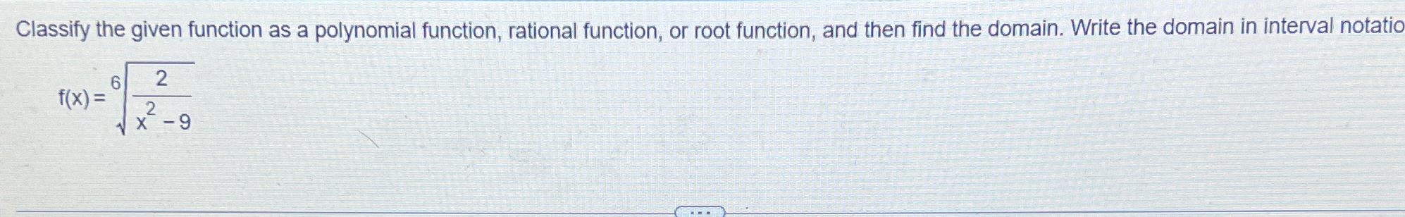 Solved Classify The Given Function As A Polynomial Function 2528