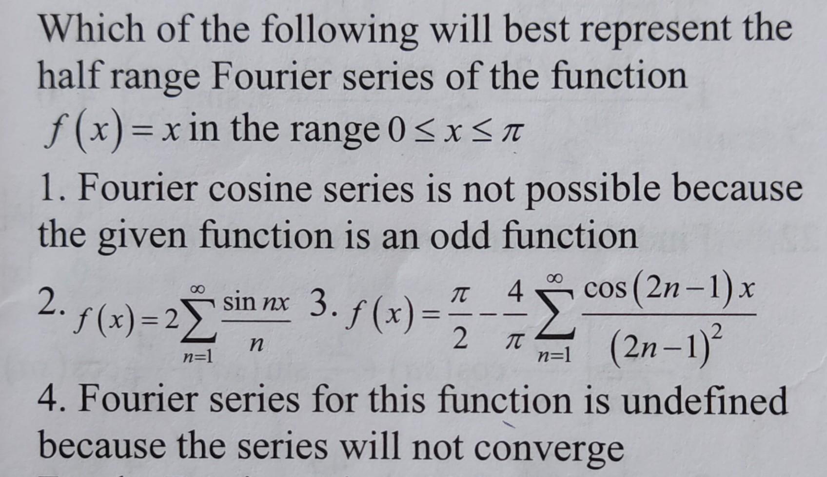Solved Which of the following will best represent the half | Chegg.com