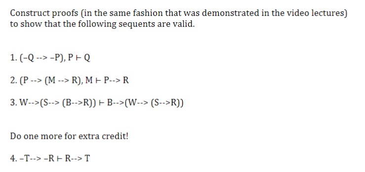 Solved Construct proofs (in the same fashion that was | Chegg.com