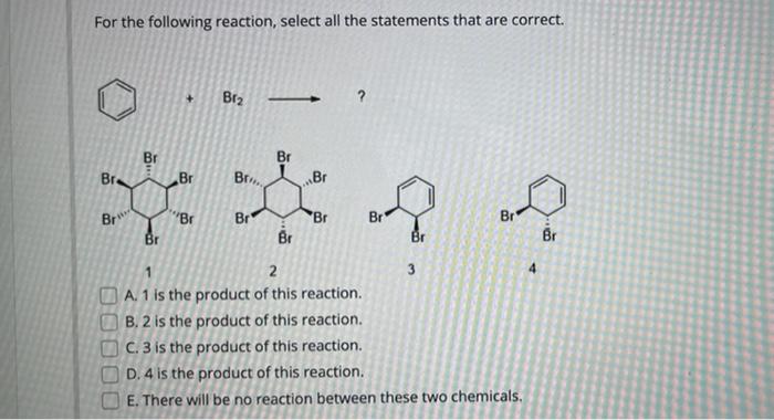 Solved For the following reaction, select all the statements | Chegg.com