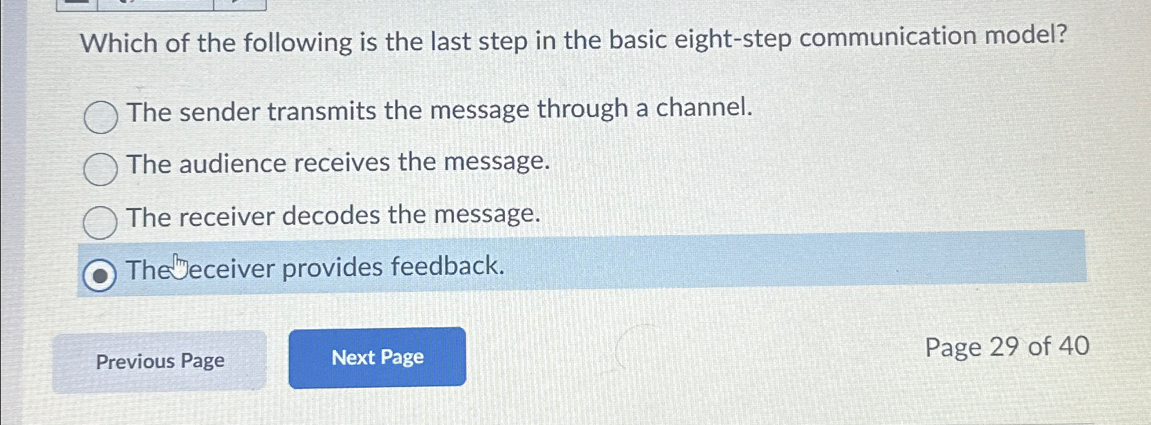 Solved Which of the following is the last step in the basic | Chegg.com