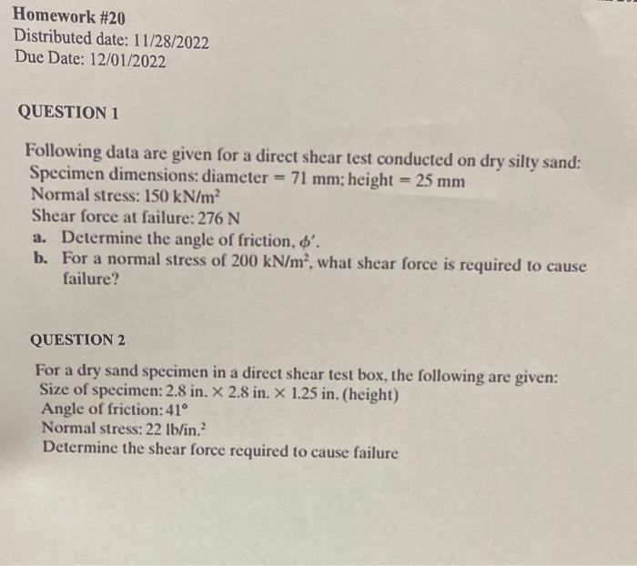 Solved QUESTION 1 Following data are given for a direct | Chegg.com