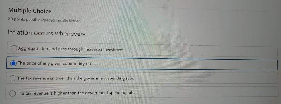 Solved Multiple Choice 20 points possible (graded, results | Chegg.com