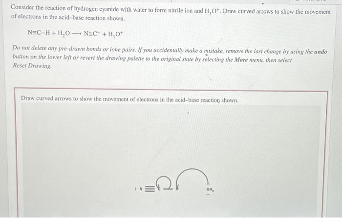 Solved Consider the reaction of hydrogen cyanide with water | Chegg.com