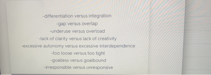 Solved 1. Identify and explain TWO 'structural dilemmas' | Chegg.com