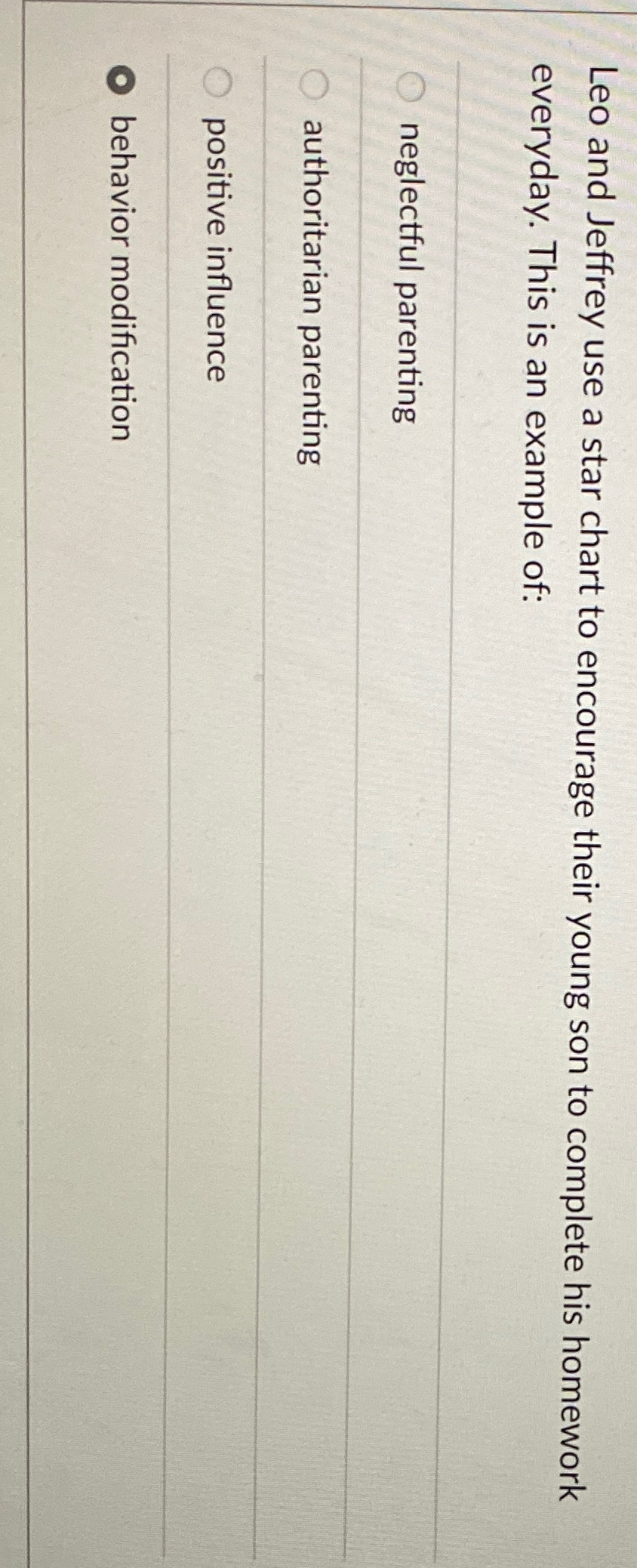 Solved Leo and Jeffrey use a star chart to encourage their | Chegg.com