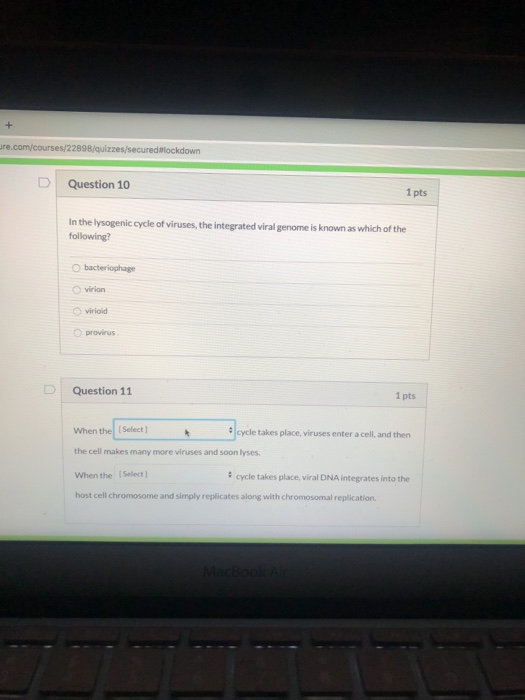Solved ure.com/courses/22898/quizzes/securedilockdown | Chegg.com