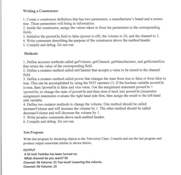 Solved Lab Objectives - Be able to declare a new class - Be | Chegg.com