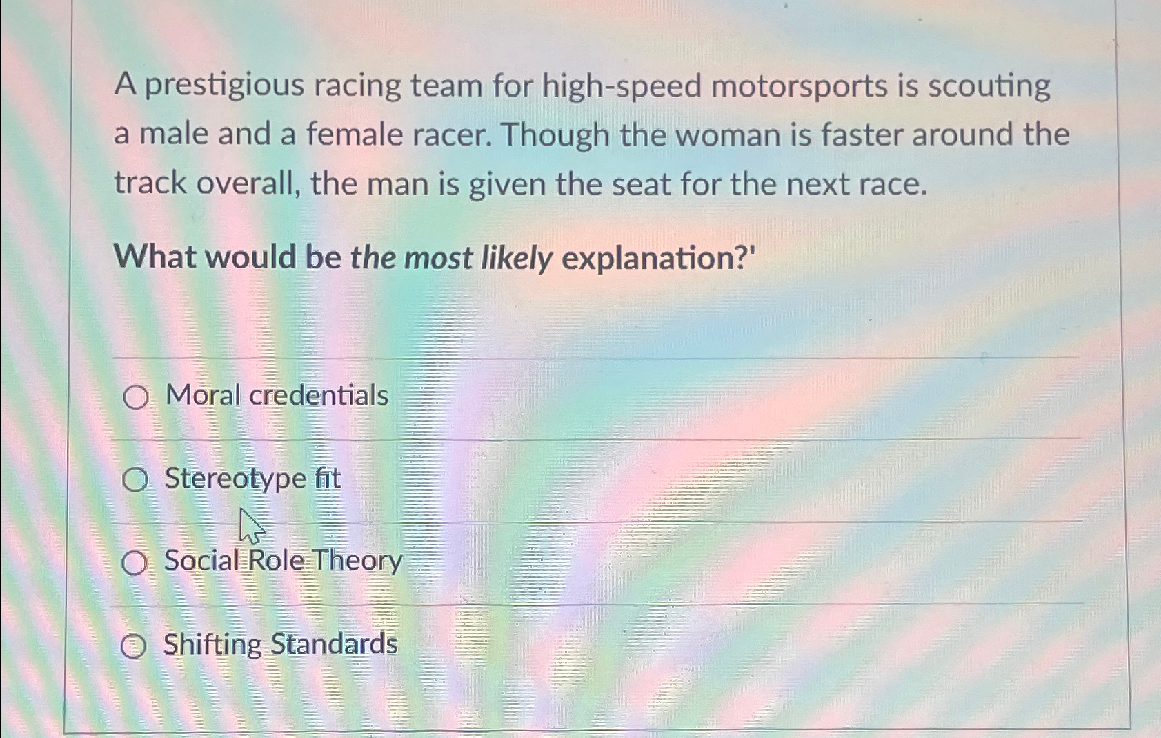 Solved A prestigious racing team for high-speed motorsports | Chegg.com