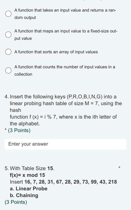 Solved A function that takes an input value and returns a | Chegg.com