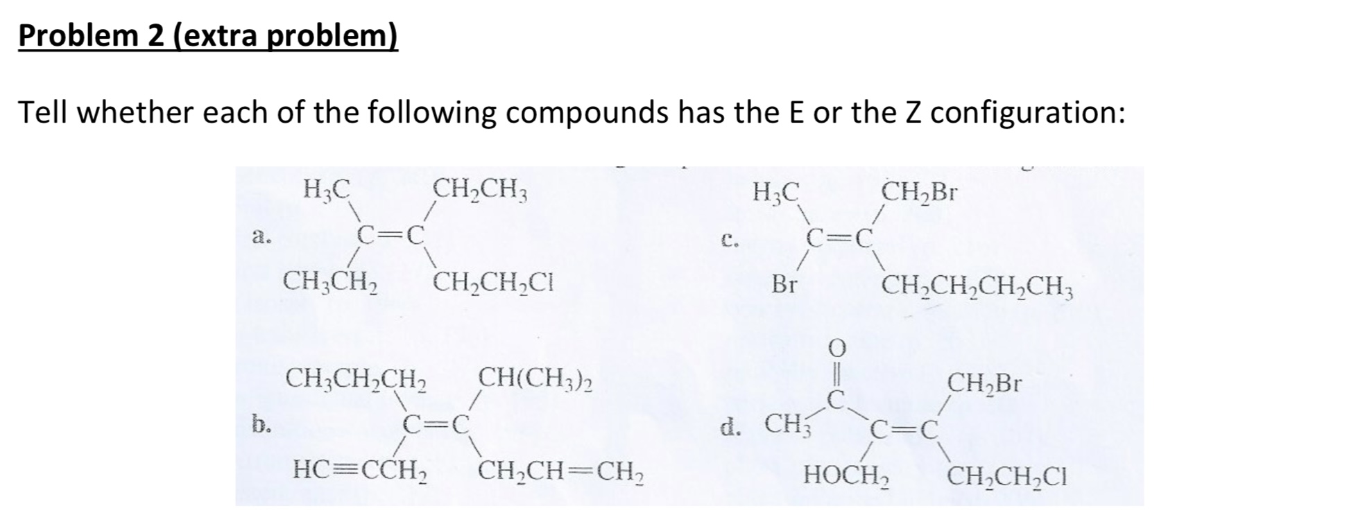 Solved Problem 2 (extra problem)Tell whether each of the | Chegg.com