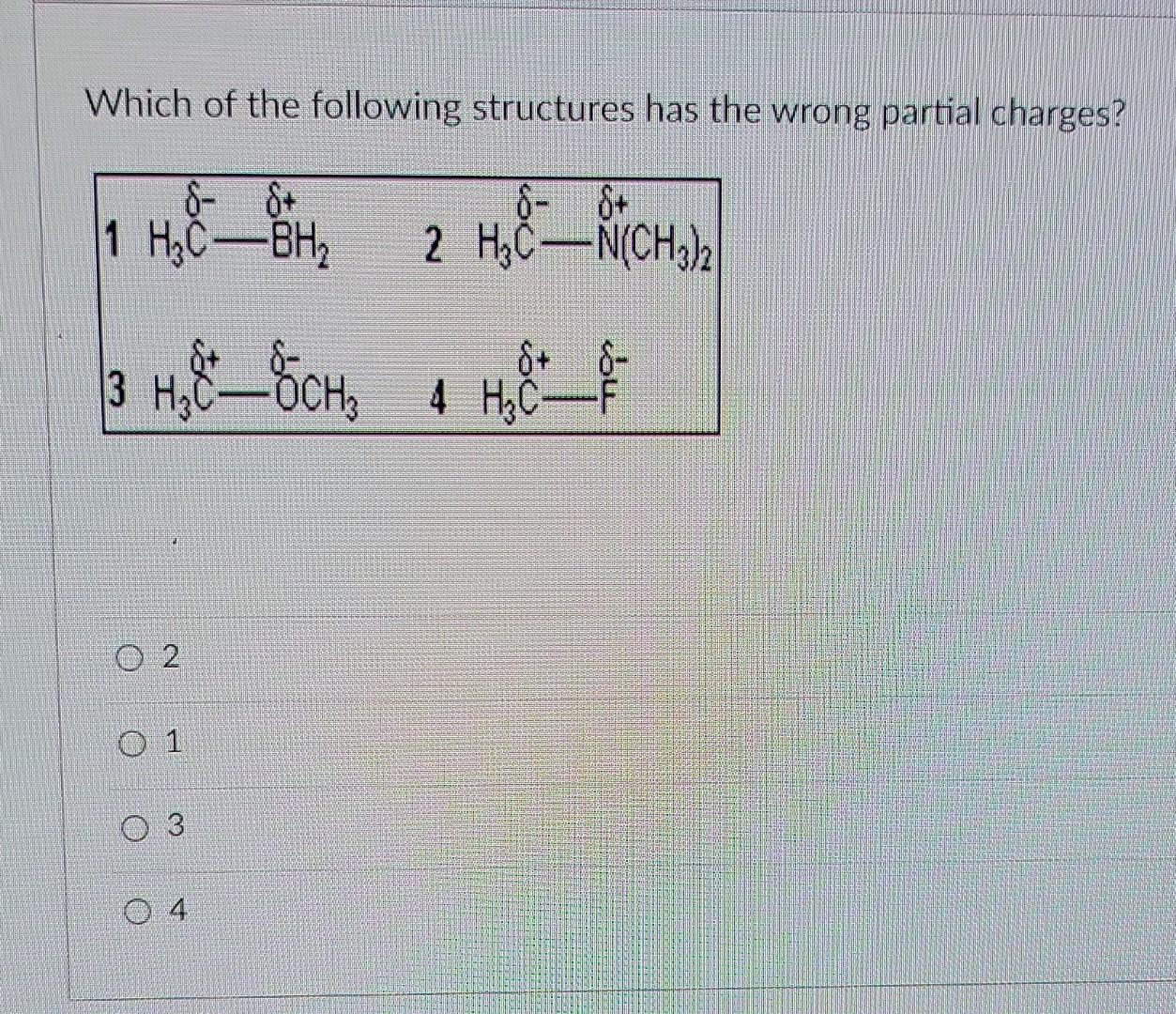 Solved Which of the following structures has the wrong | Chegg.com