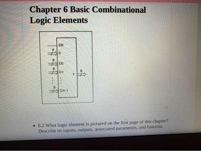 Solved Chapter 6 Basic Combinational Logic Elements EN As DO | Chegg.com