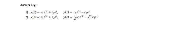 Solved Math 238 Problem Set 33 Solving Systems with Linear | Chegg.com
