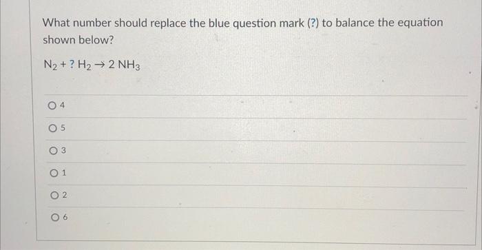 Solved What number should replace the blue question mark (?) | Chegg.com