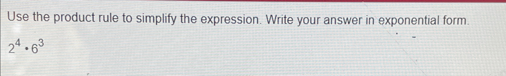 Solved Use the product rule to simplify the expression. | Chegg.com