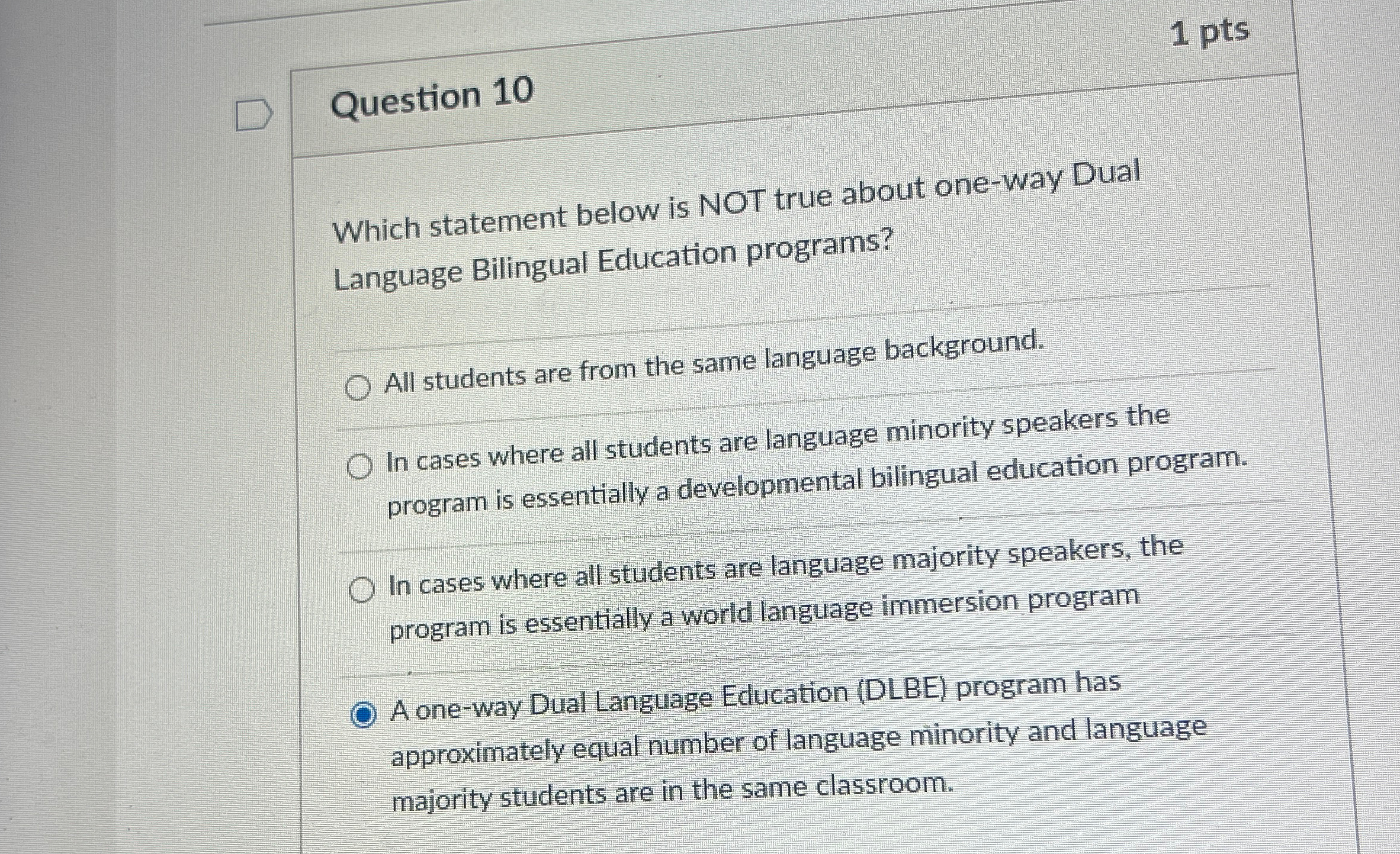 Solved Question 101 ﻿ptsWhich statement below is NOT true | Chegg.com