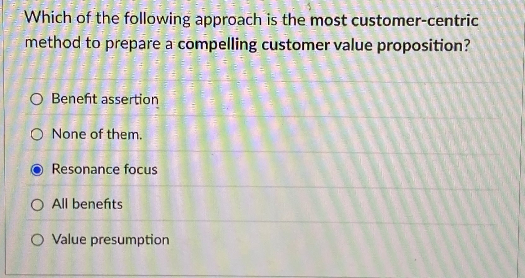 Solved Which of the following approach is the most | Chegg.com