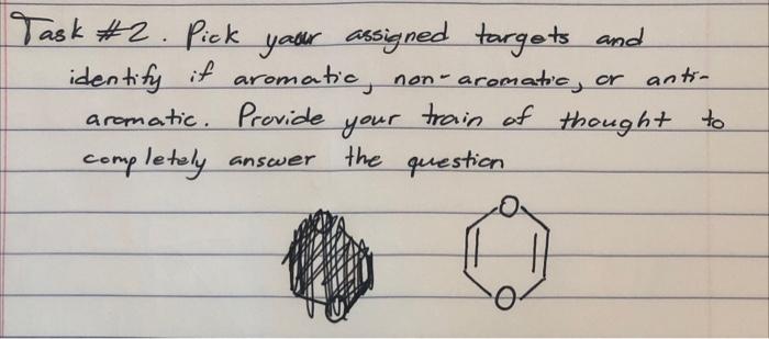 Solved Task \#2. Pick yaur assigned targets and identify if | Chegg.com