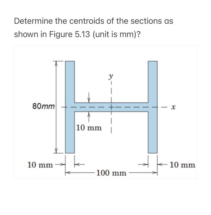 Solved Determine the centroids of the sections as shown in | Chegg.com