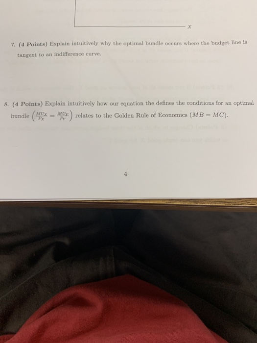 Solved 7. (4 Points) Explain intuitively why the optimal | Chegg.com