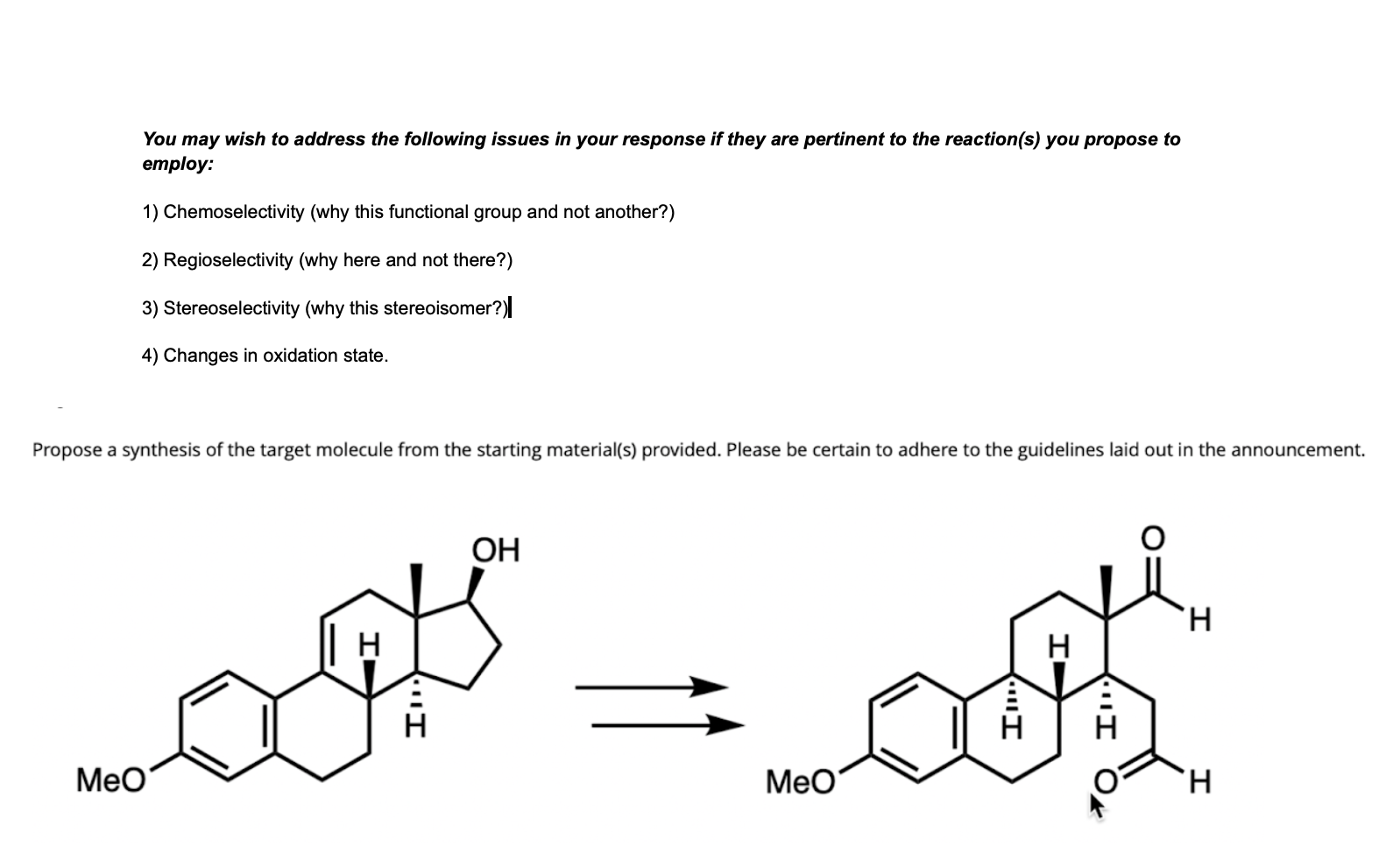 Solved You may wish to address the following issues in your | Chegg.com